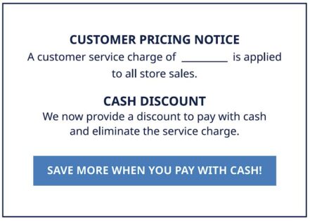 Cash Discount Signage Examples & Free Templates